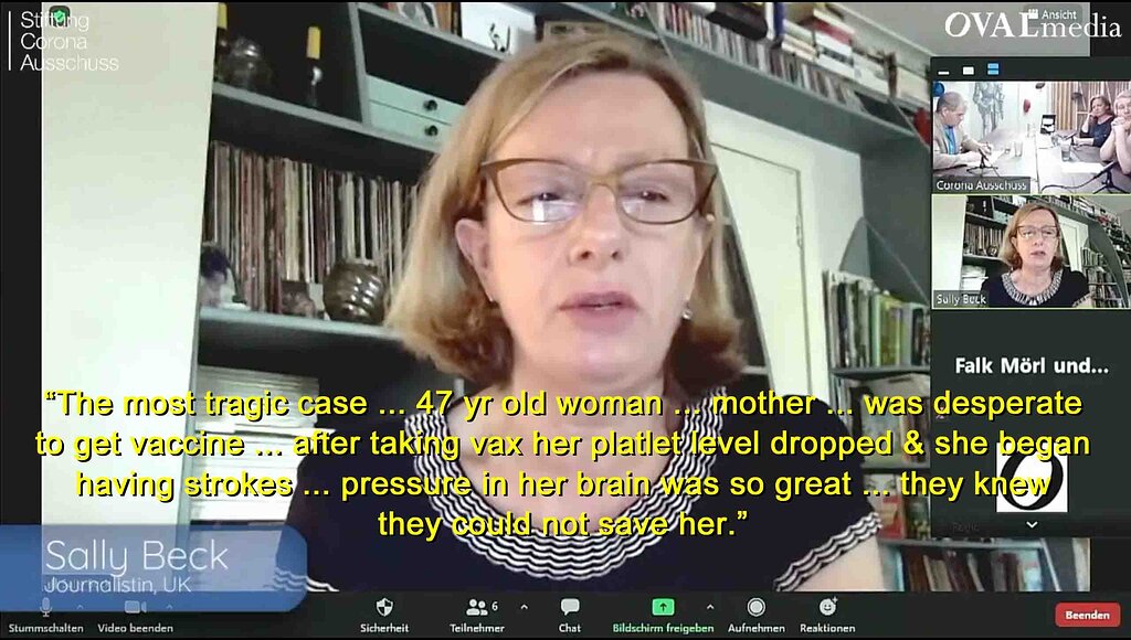 (VIDEO) UK Mainstream journalist Sally Beck on vaccine impacts - Corona ...